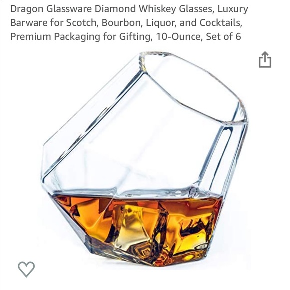 Dragon Glassware | Dining | Dragon Glassware Diamond Whiskey Glasses ...